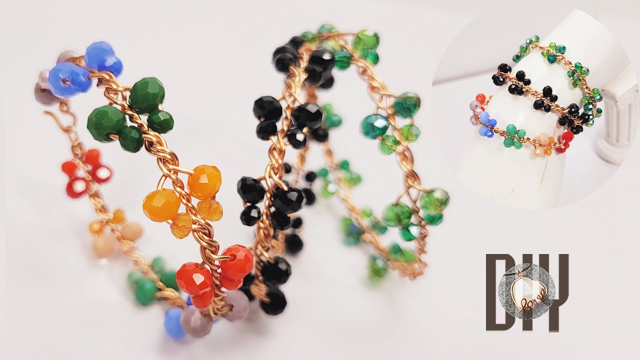 How to make cute jewelry at home | butterflies bracelet | tutorial ...