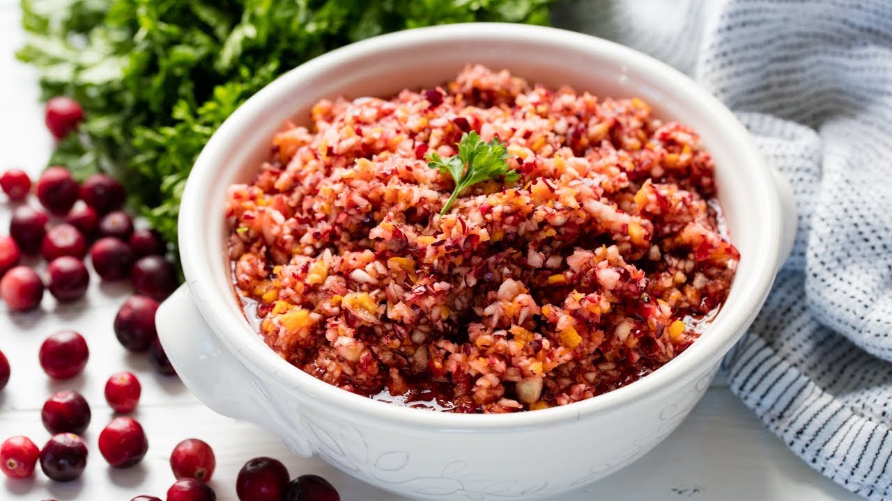 How to make cranberry relish