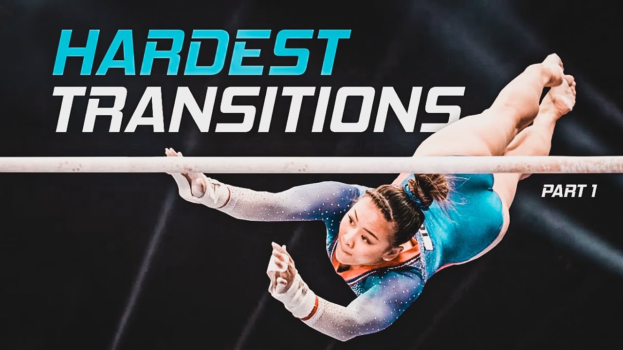 The most difficult uneven bars transitions (part 1/2)