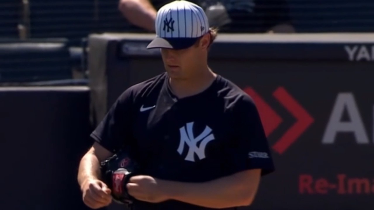 Gerrit Cole just got embarrassed in a way you can only see in spring ...