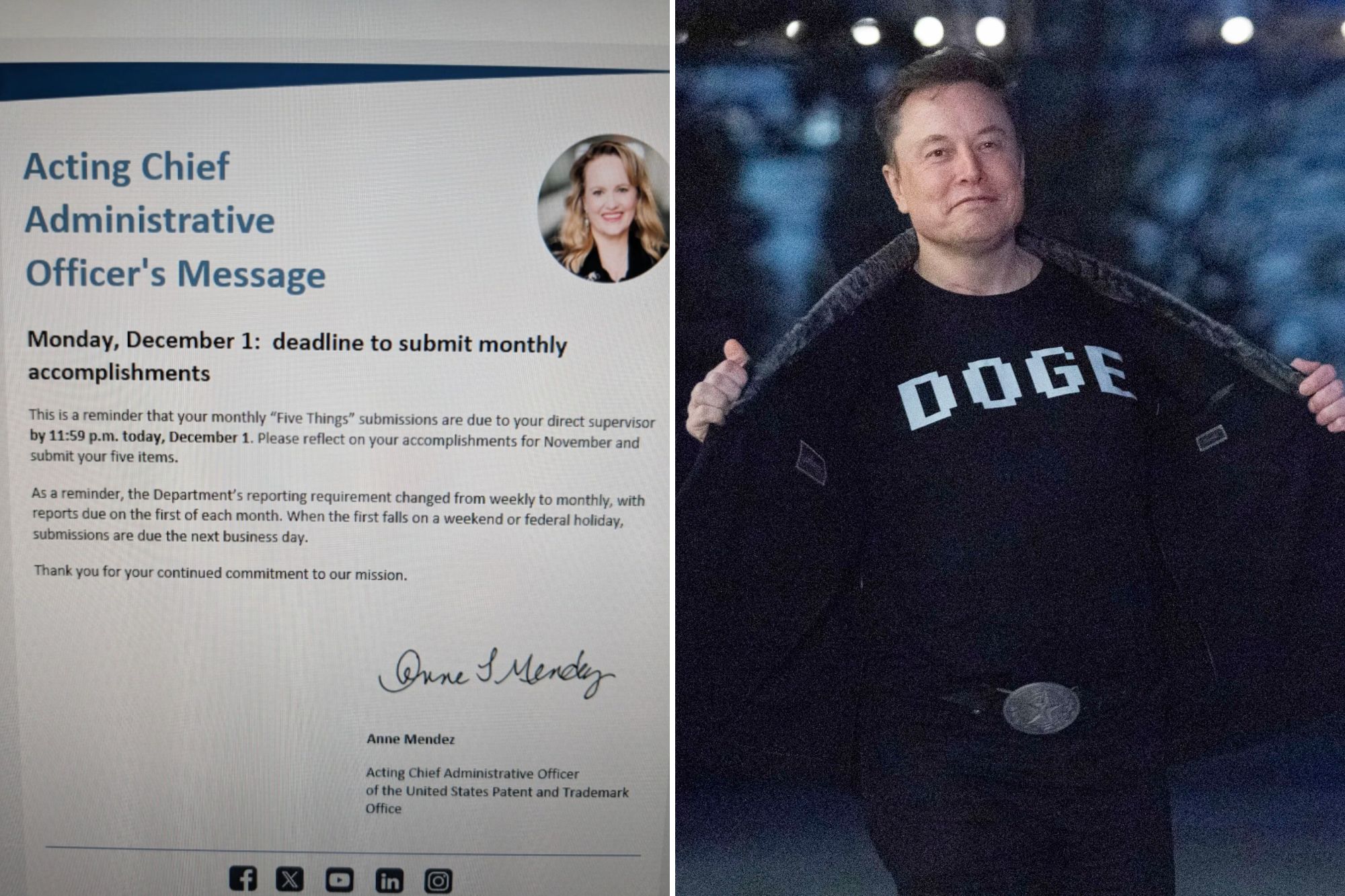 Commerce staff say DOGE ‘five things’ mandate still in force months ...
