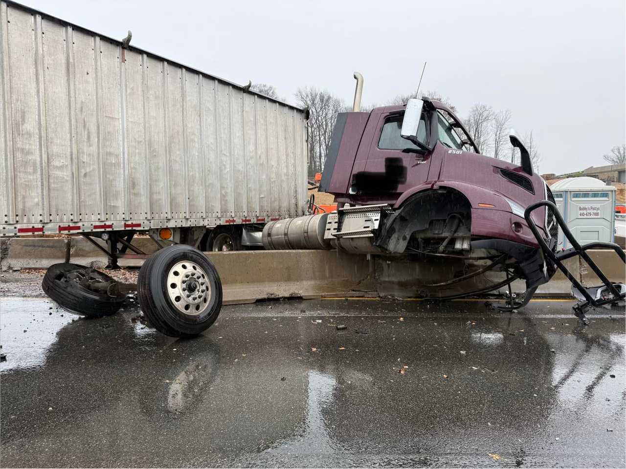 I-95 Shut Down After Tractor-Trailer Crash In Maryland (UPDATED)