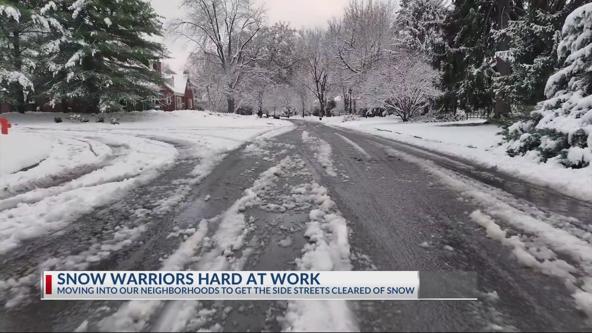 Clearing secondary roads now a priority for snowplows