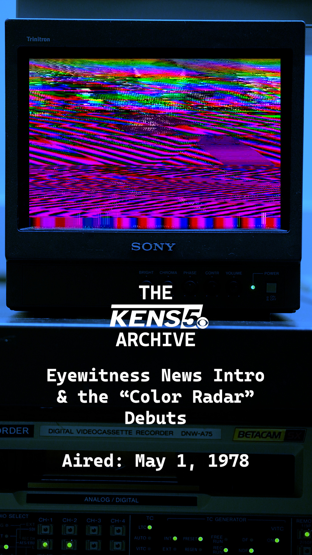 The KENS 5 Archive: A vintage 1978 intro with the NEW color radar