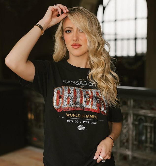 Brittany Mahomes launches Chiefs clothing line amid team's struggles to ...