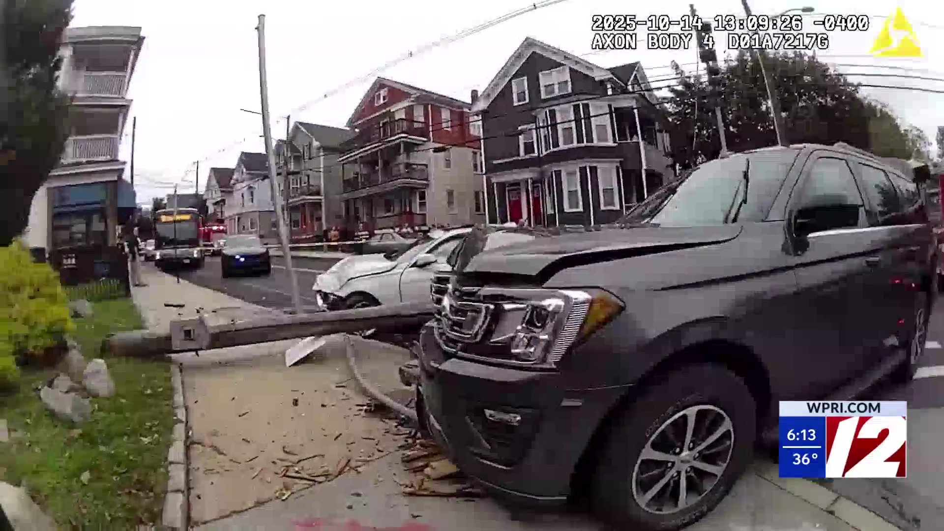 Bodycam video shows aftermath of Providence crash involving ICE