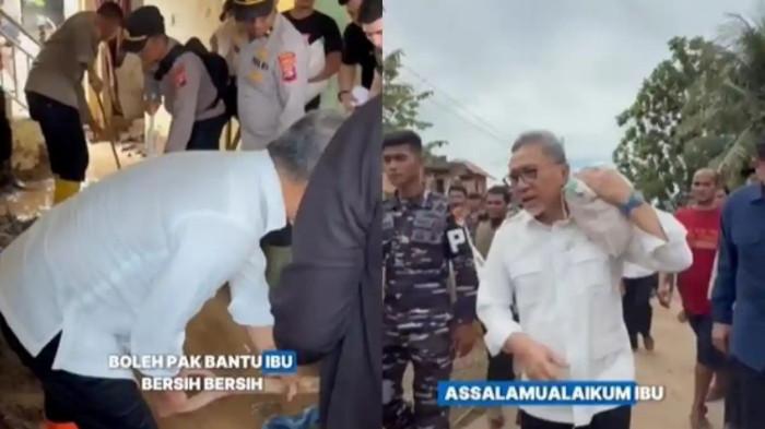 POTRET Zulhas Panggul Beras,Verrell Bramasta dengan Rompinya serta ...