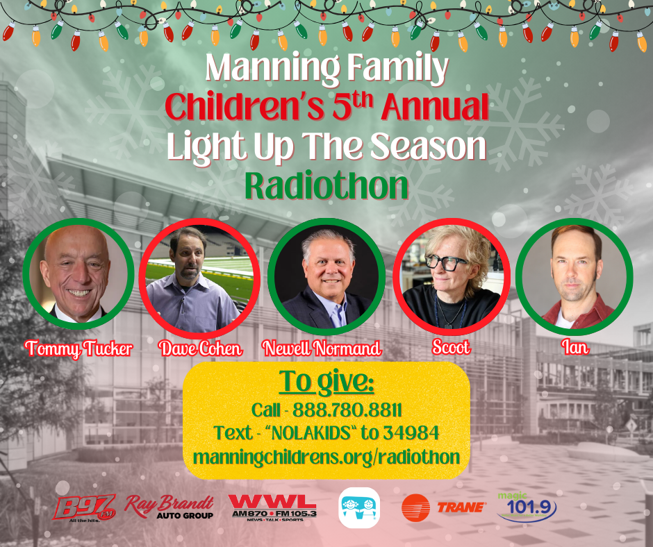 WWL & Audacy stations partner with Manning Family Children's for 5th ...