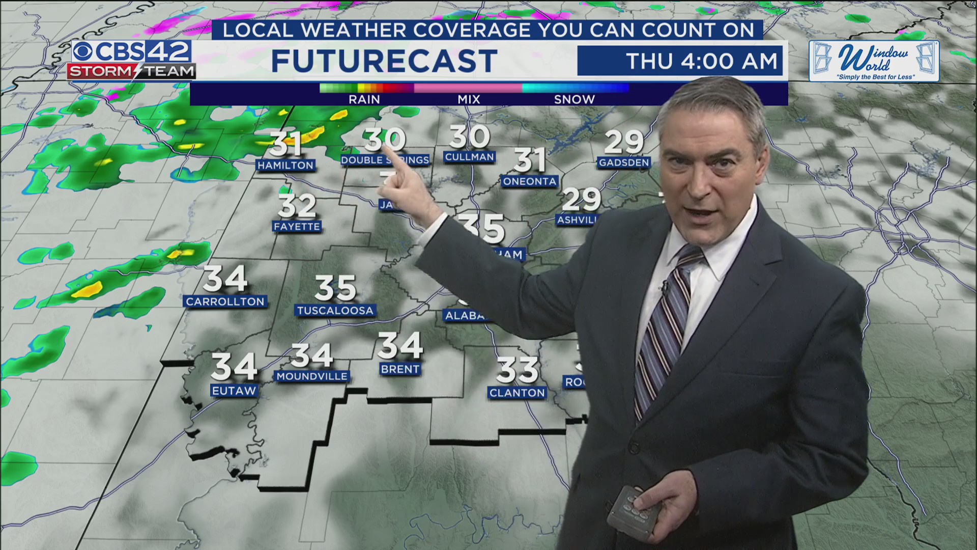 Brief Wintry Mix Possible Early Thursday Morning - CBS 42 News
