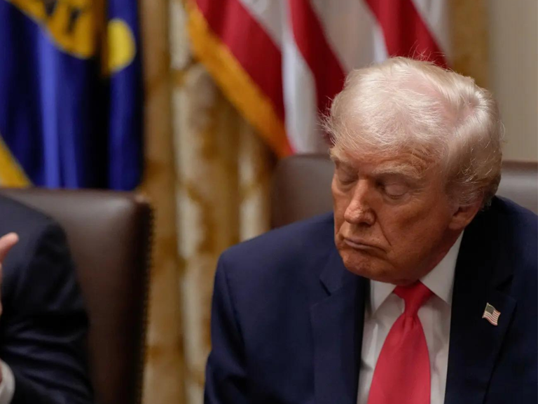 Video: Trump 'sleeping' during cabinet meeting? After years of mocking ...