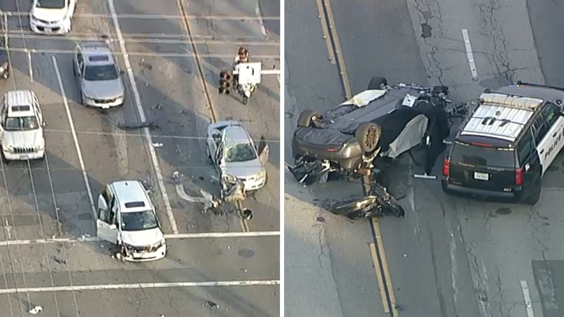 Man killed, 3 hospitalized in multi-vehicle crash in Huntington Beach ...