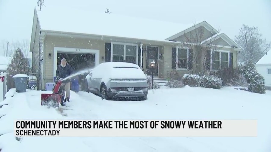 How Schenectady residents spent the season’s first snow day