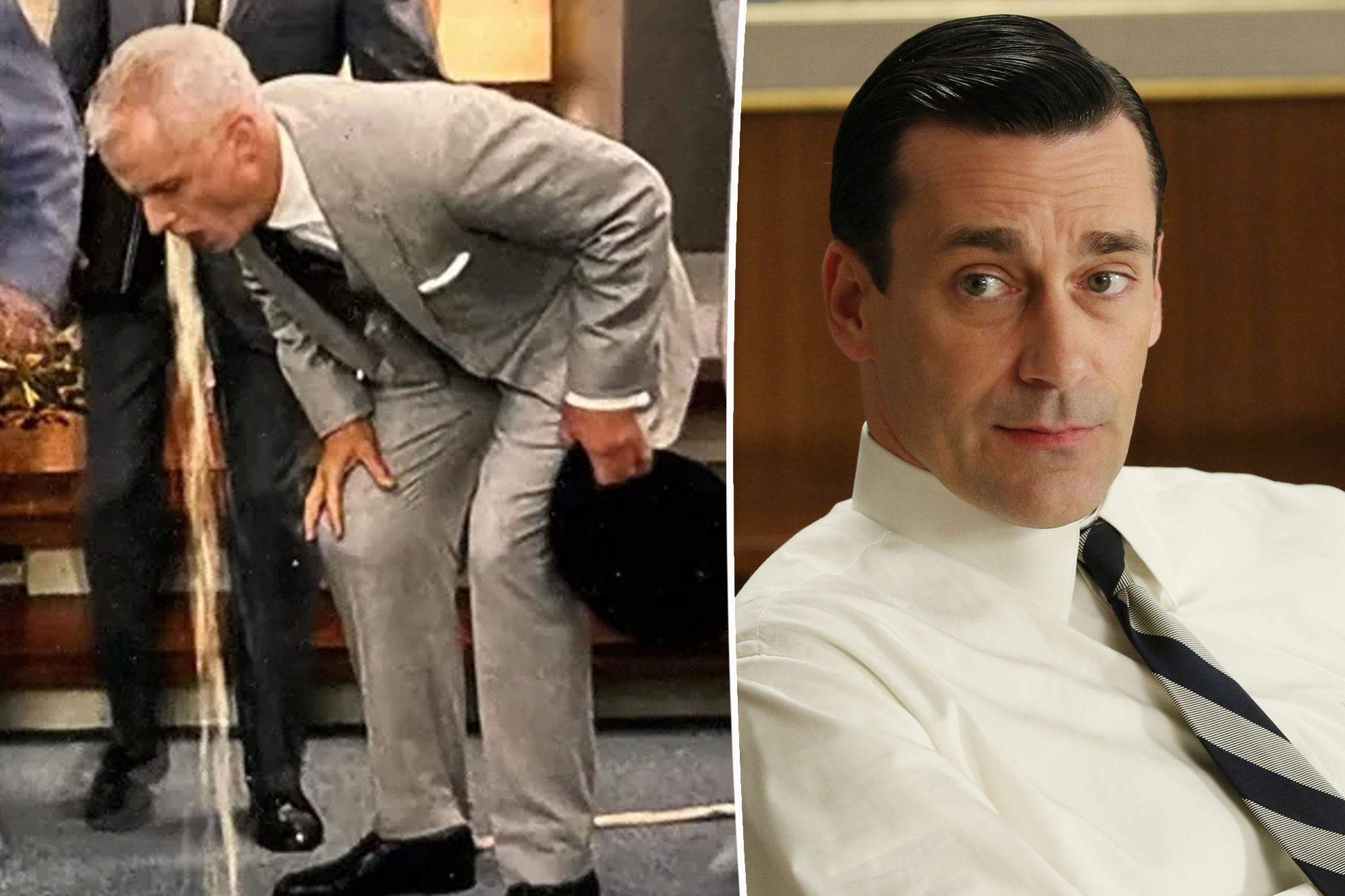 ‘Mad Men’ fans spot fake vomit machine operator in botched HBO Max release