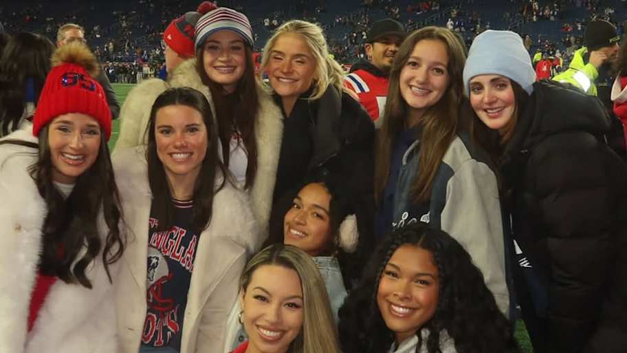Drake Maye’s wife Ann rocks awesome Patriots sweater as QB interrupts ...