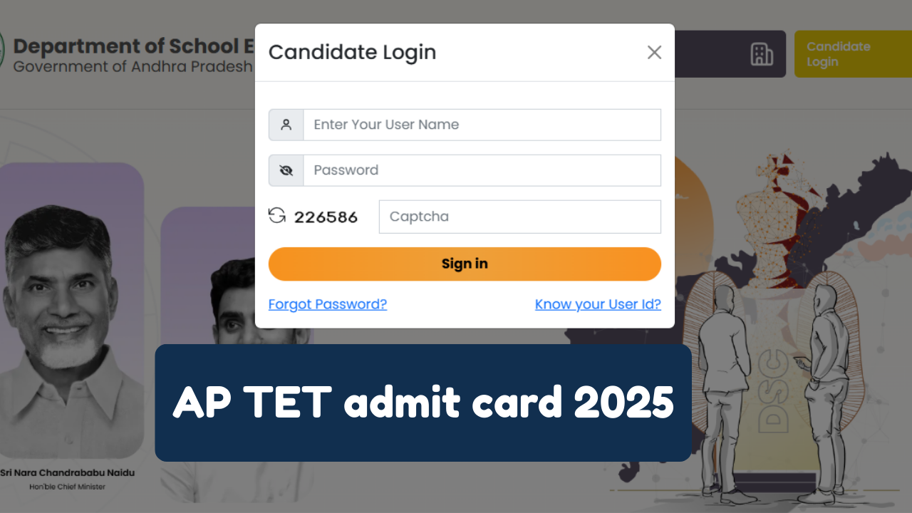 AP TET admit card 2025 releasing today: Check required log in ...