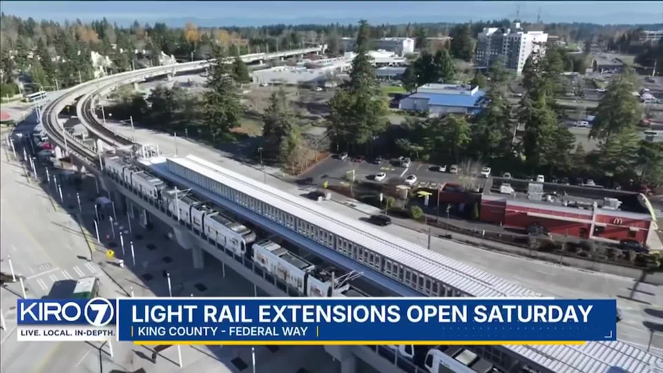 VIDEO: Federal Way light rail extension opens this weekend