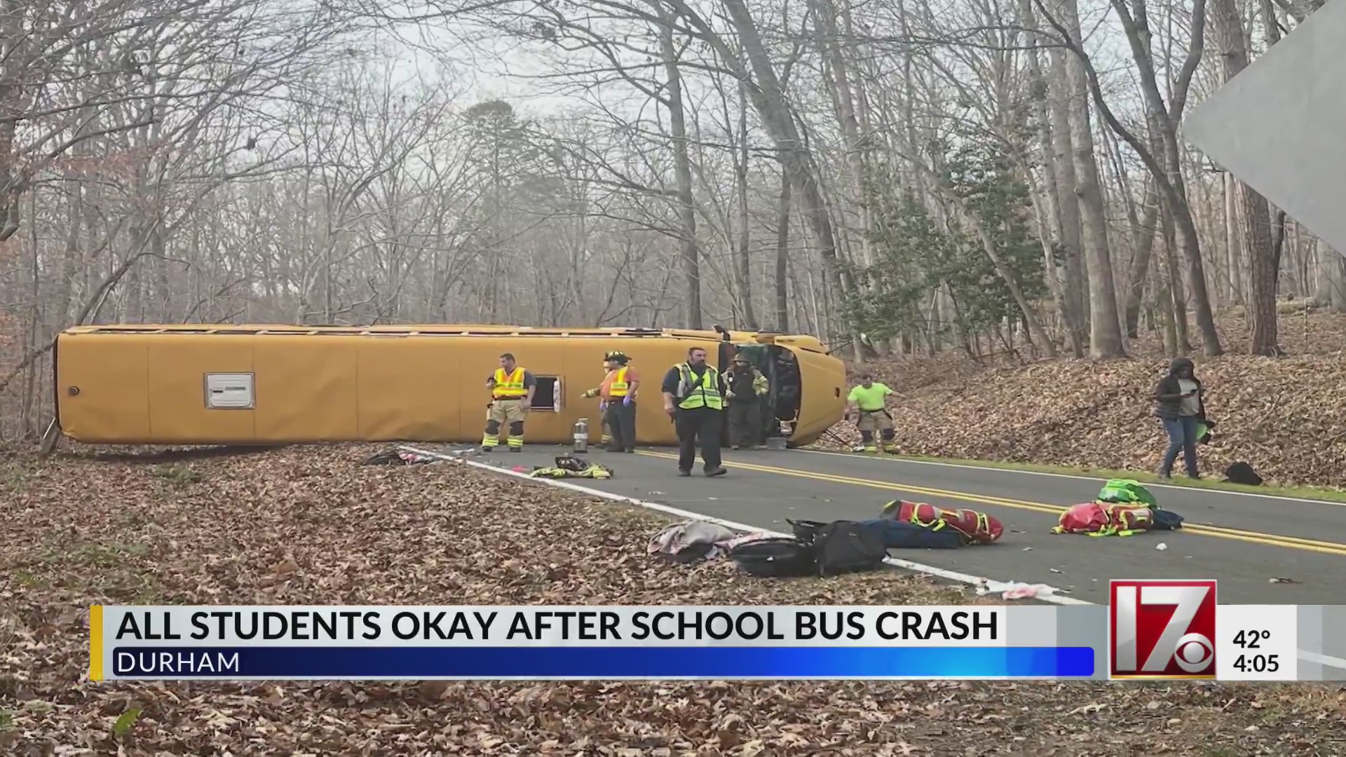 New images show Durham school bus crash scene