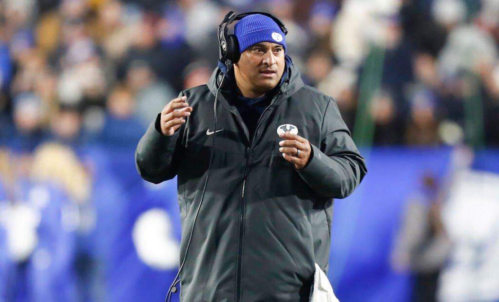 BYU coach Kalani Sitake removes name from Penn State coaching search ...