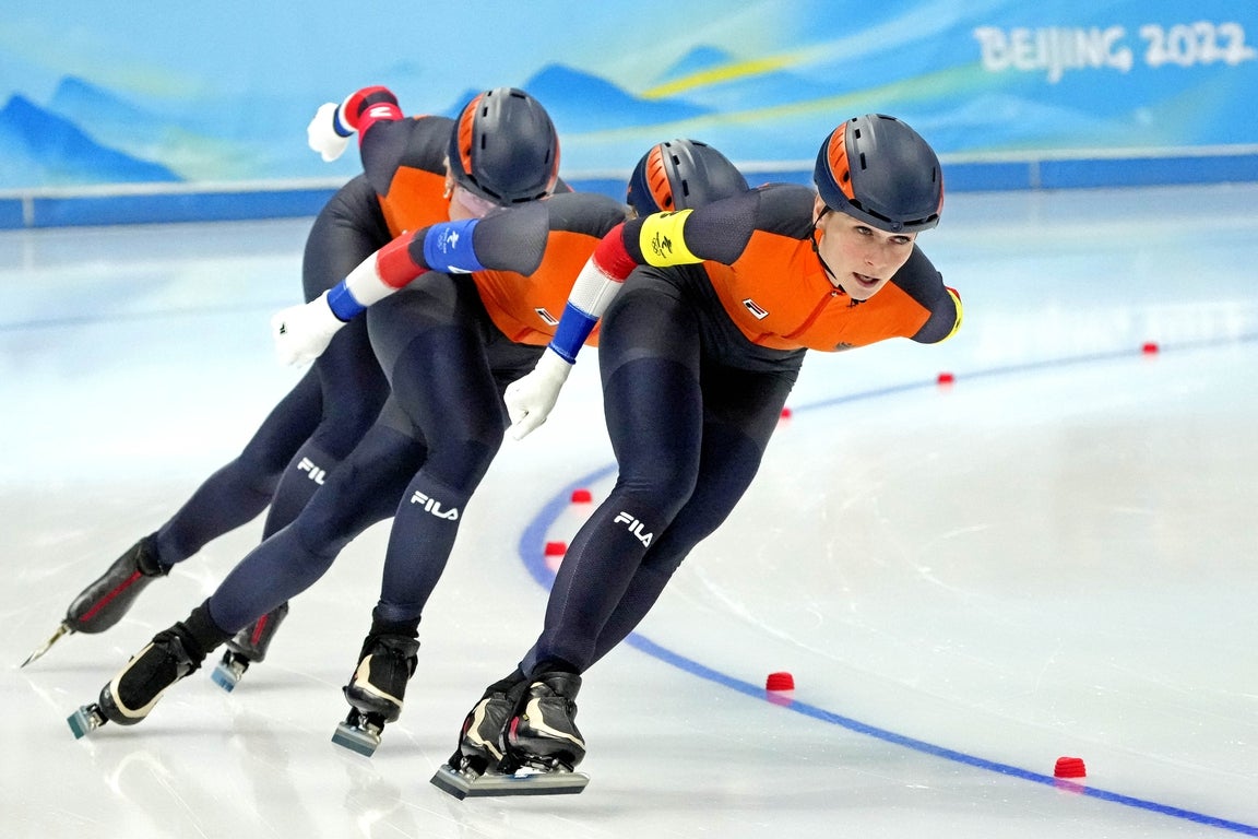 The Netherlands' elite women speed skaters, in photos