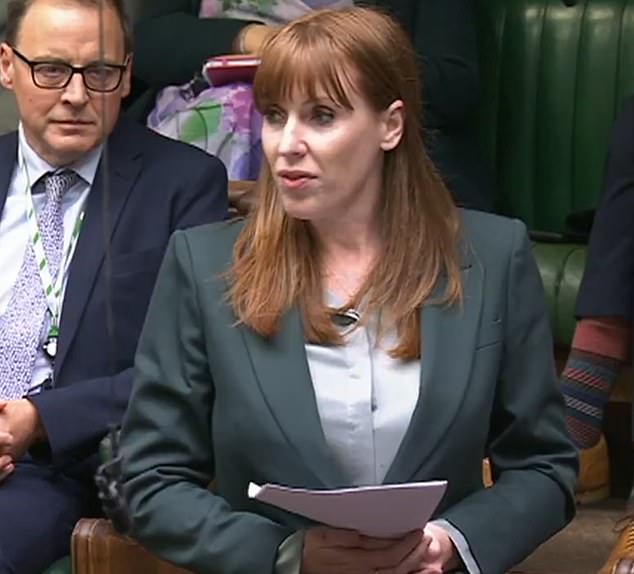She's back! Angela Rayner makes first intervention since her dramatic ...