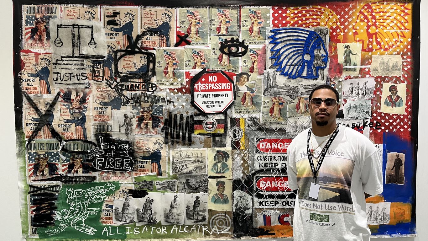 Miami art fair exhibit protests Alligator Alcatraz