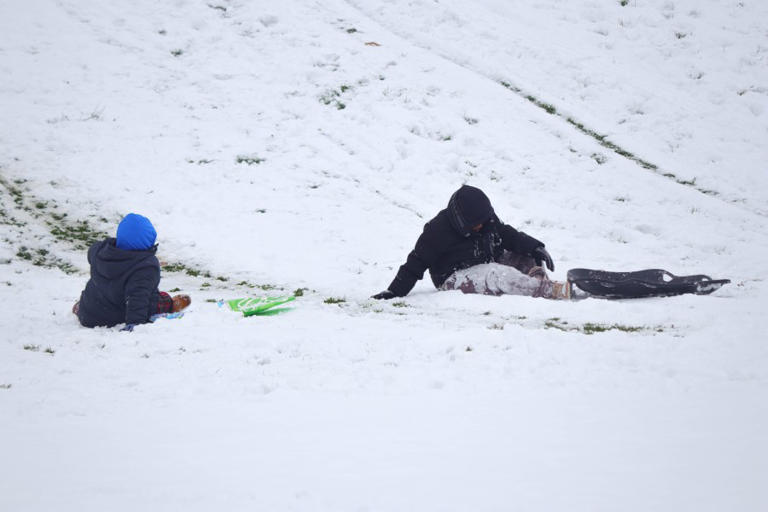 Watch: Local police have fun in the snow