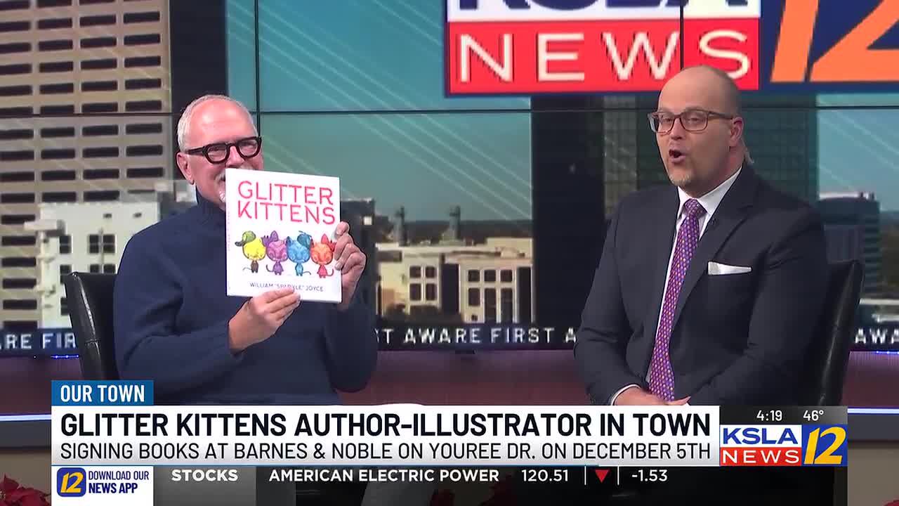 William Joyce visits KSLA to speak about his new Glitter Kittens book