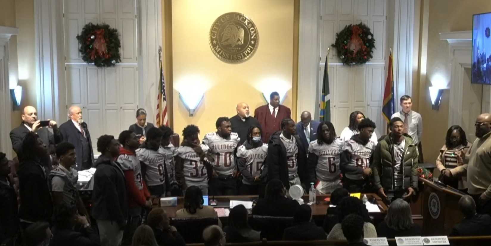 Lanier High football team honored after historic season