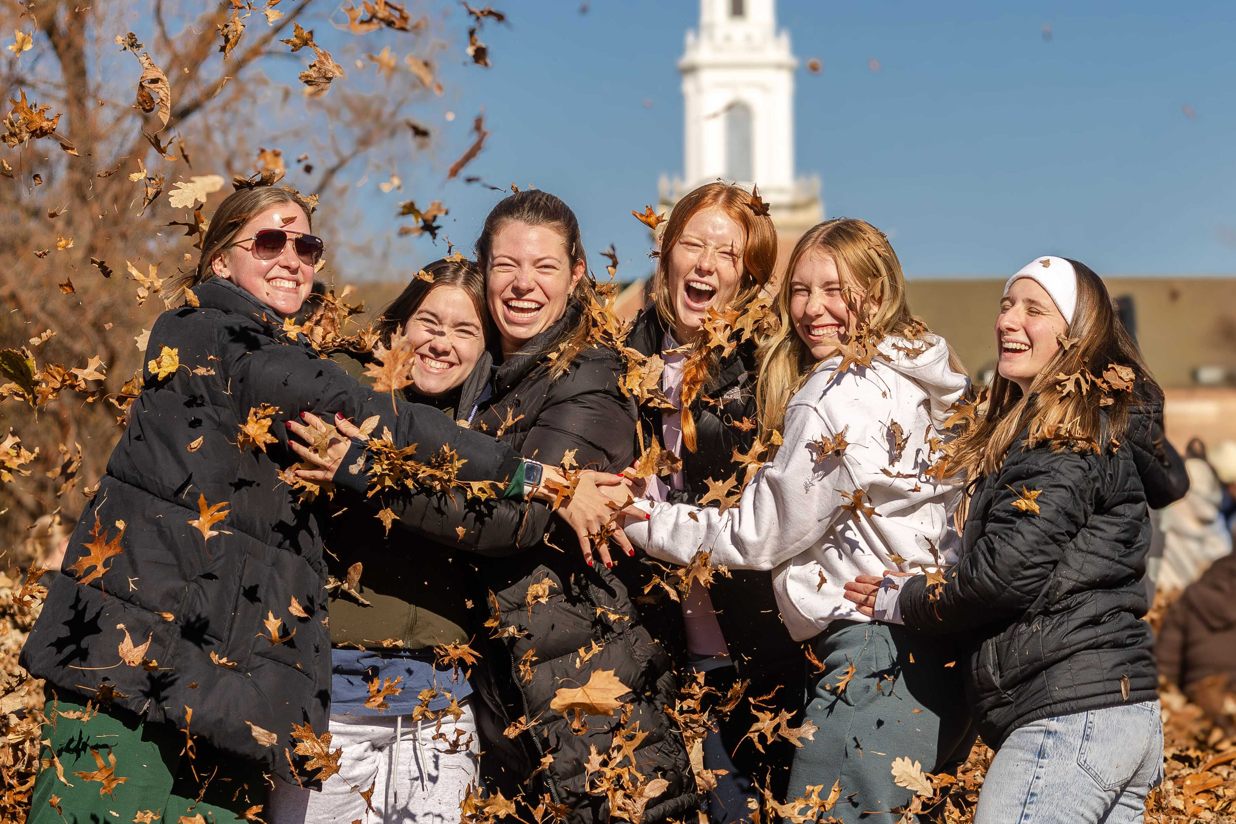 OSU students jump into finals with leaf-pile tradition, doubling last ...