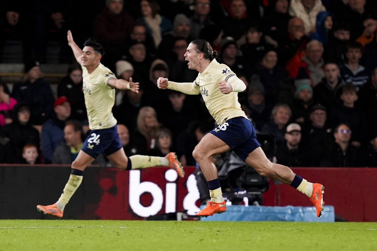 Jack Grealish fires Everton to victory as Bournemouth slump continues