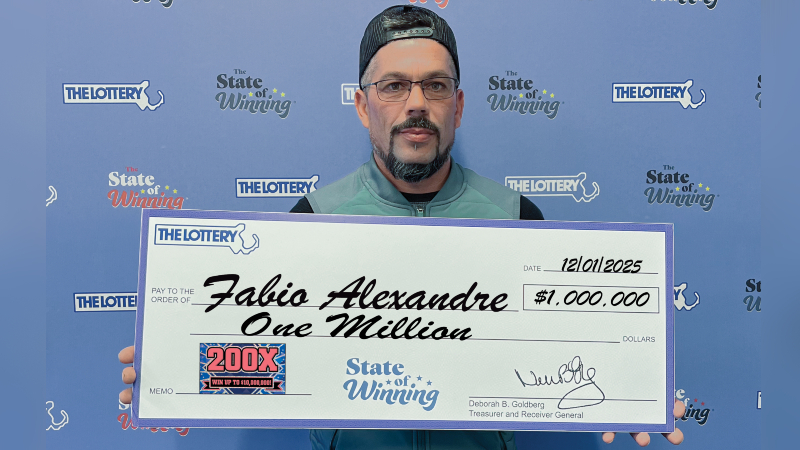Fall River man wins $1 million lottery prize on Thanksgiving