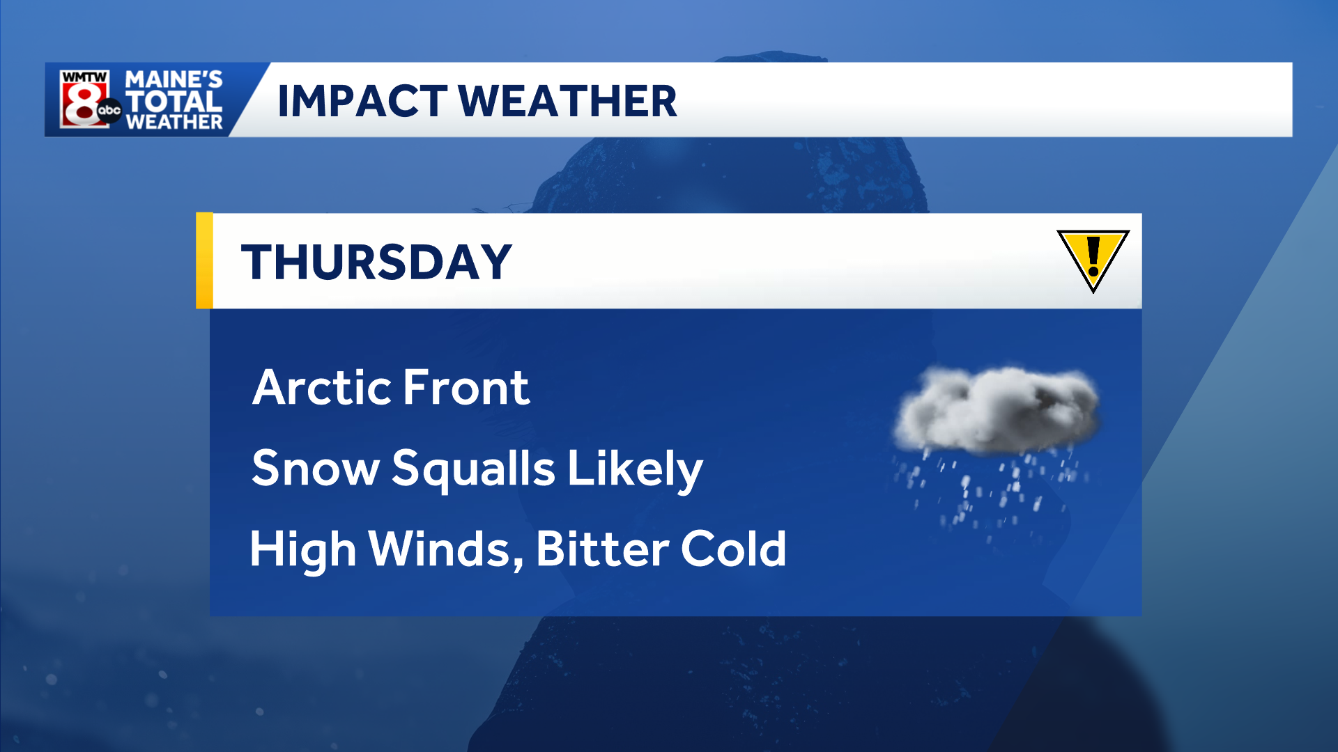 Arctic blast hits Maine Thursday