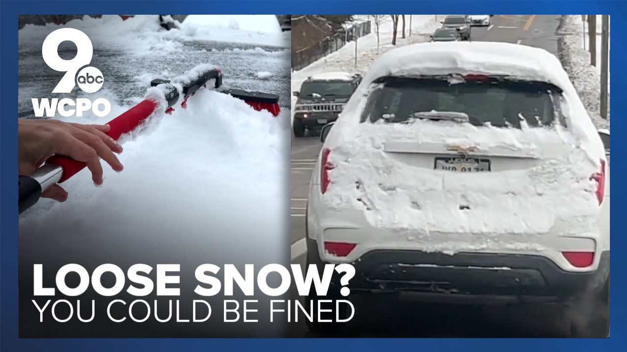 How failing to clean snow off your car could lead to fines and charges