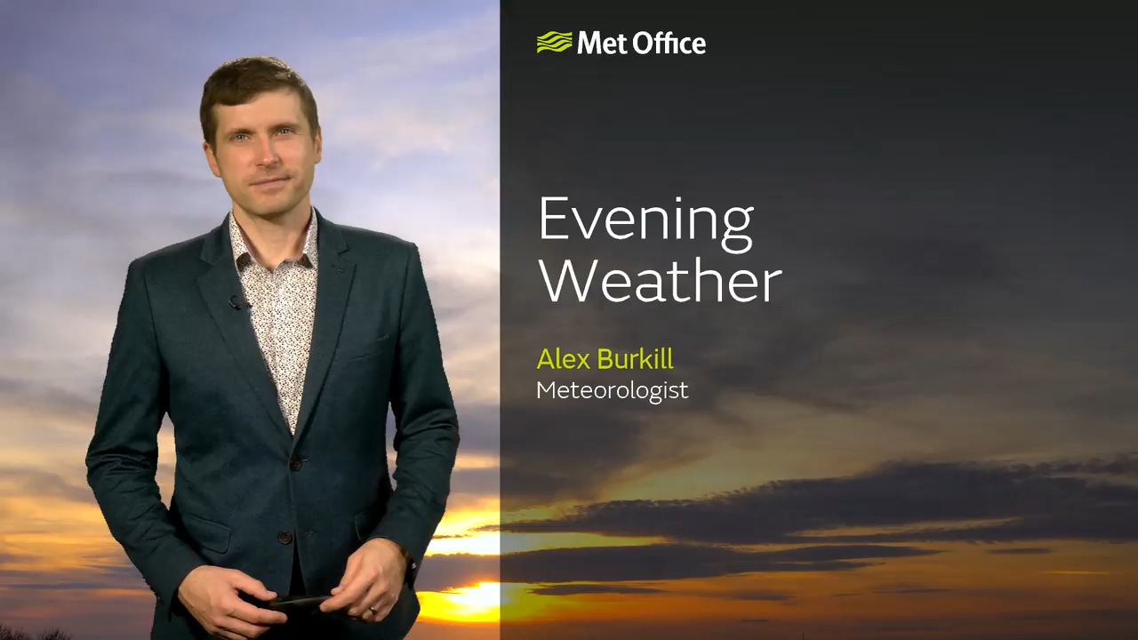 Met Office Monday evening weather forecast 20/10/2025