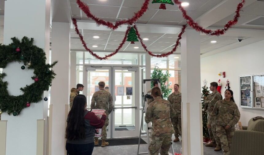 Those Who Serve: Minot AFB decorates dorms for the holidays
