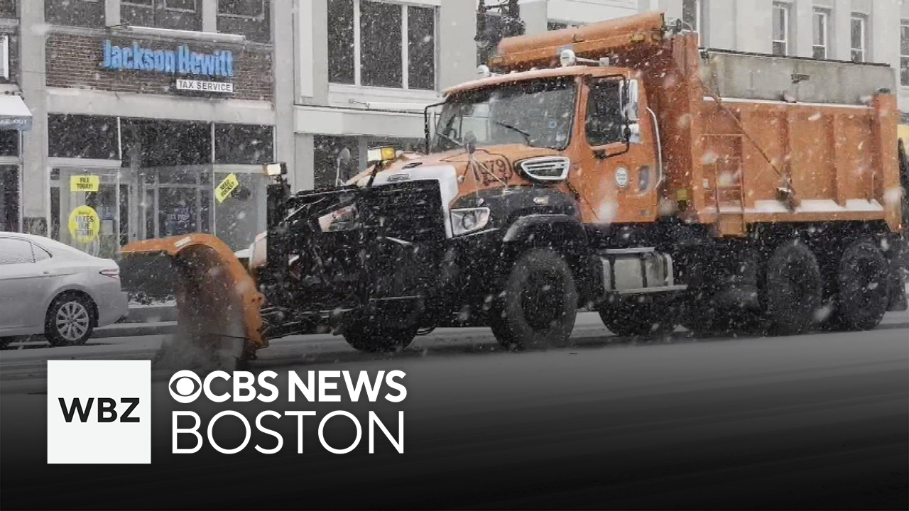 Crews in Nashua, NH work to keep streets clear during steady snowfall