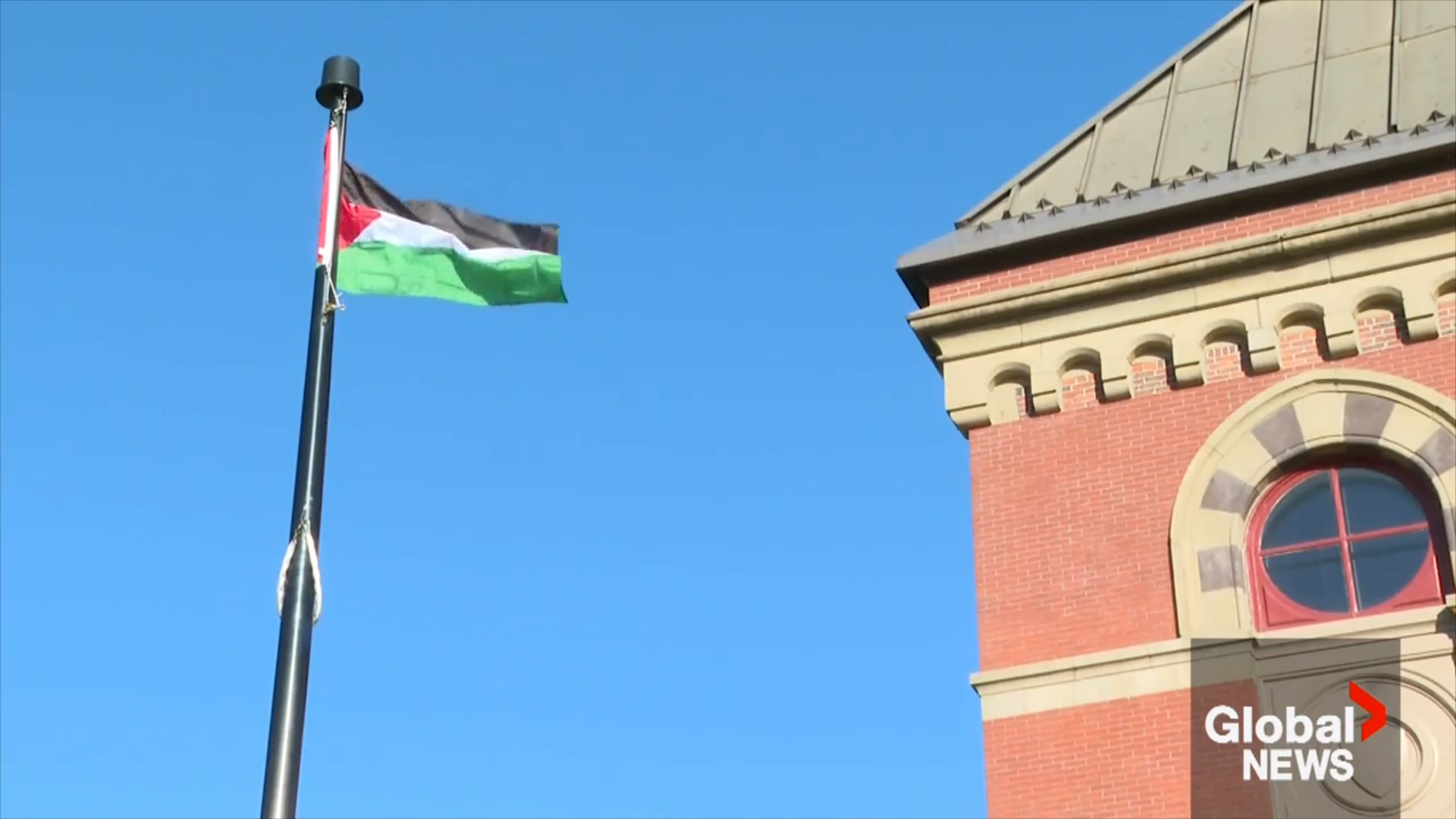 Fredericton flies Palestinian flag outside city hall for first time ever