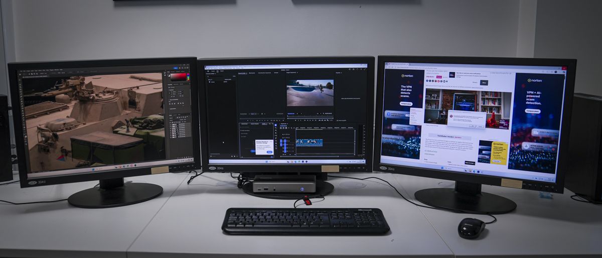 This 3-monitor dock lacks aesthetic charm, but when it comes to ...