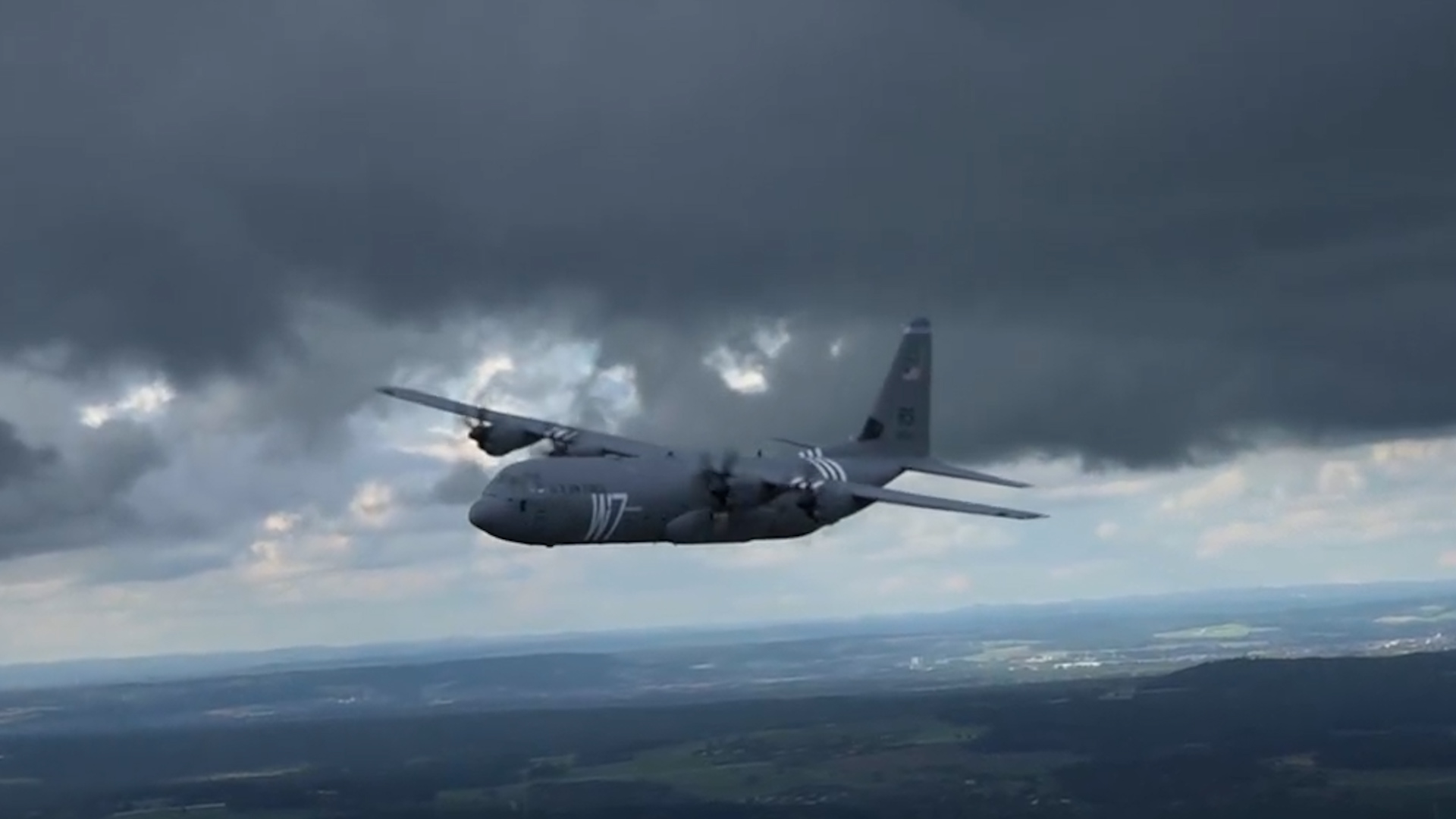 C-130J Aircraft Drop Cargo During Training in Germany