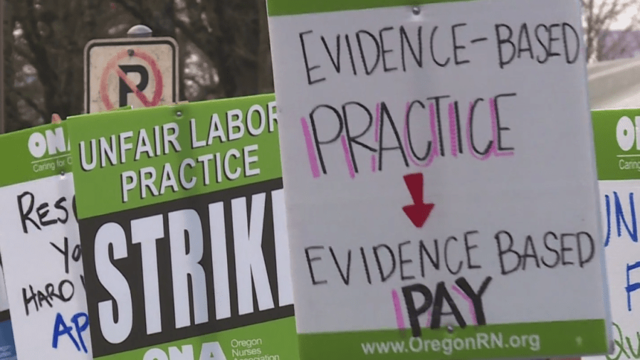 135 Legacy Health workers strike over pay, patient care