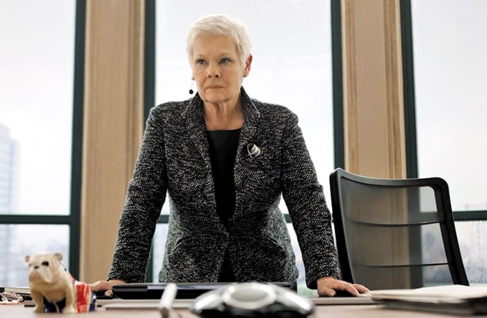 Judy Dench, 007's 'M', Reveals Complete Vision Loss