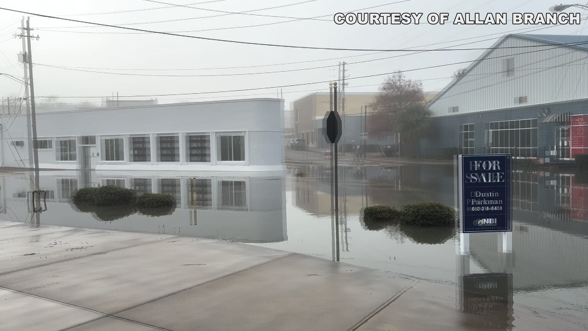 Downtown Panama City intersection floods after heavy rain