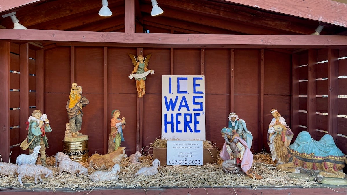 ‘ICE was here’: Dedham church’s Nativity scene protests immigration ...