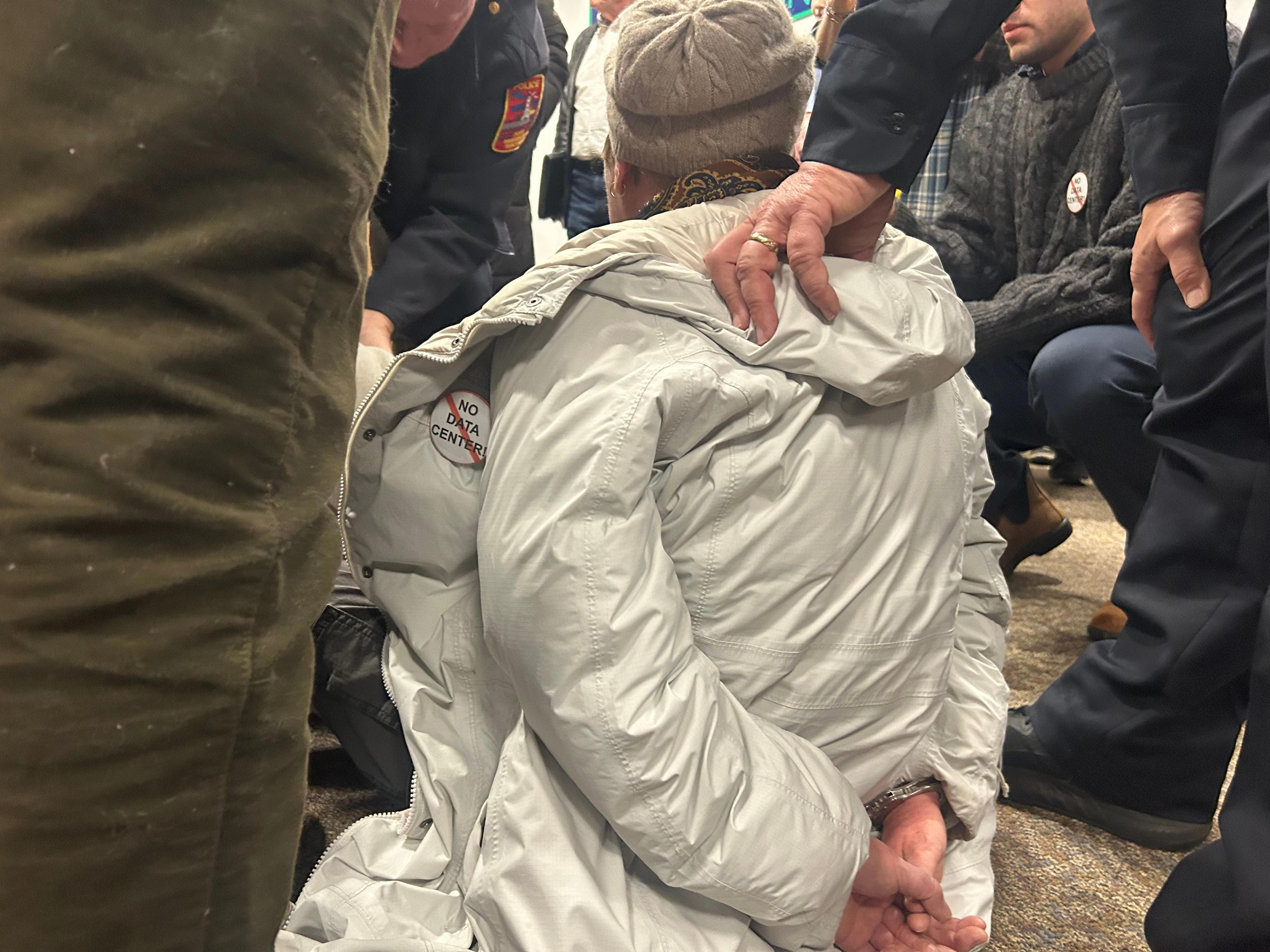 Anti-data center protesters arrested during Port Washington meeting