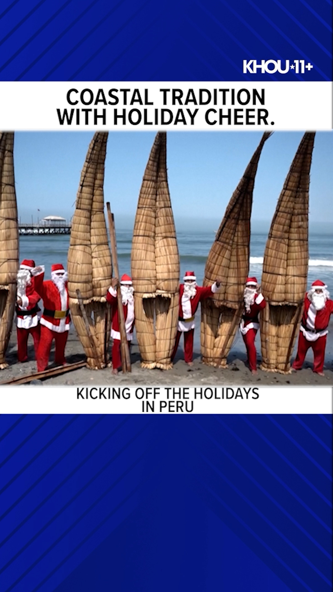 Fishermen in Peru dressed as Santa Claus to celebrate the start of ...