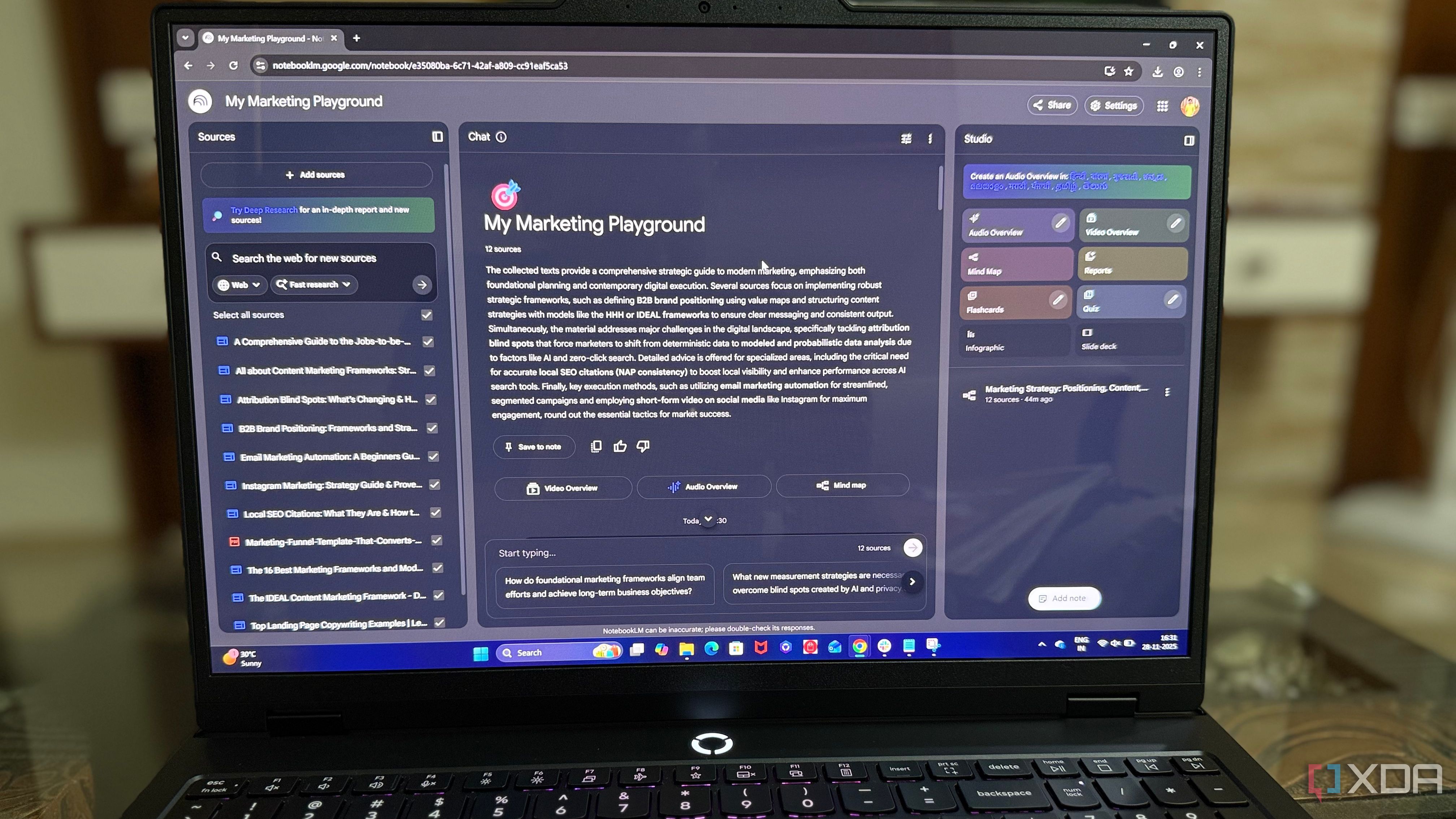 I'm a techie learning marketing, and NotebookLM makes it 10x better