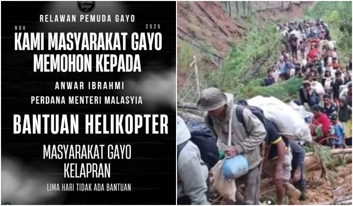 Gayo Community Reaches Out To PMX For Helicopter Aid As Aceh Battles Deadly Floods