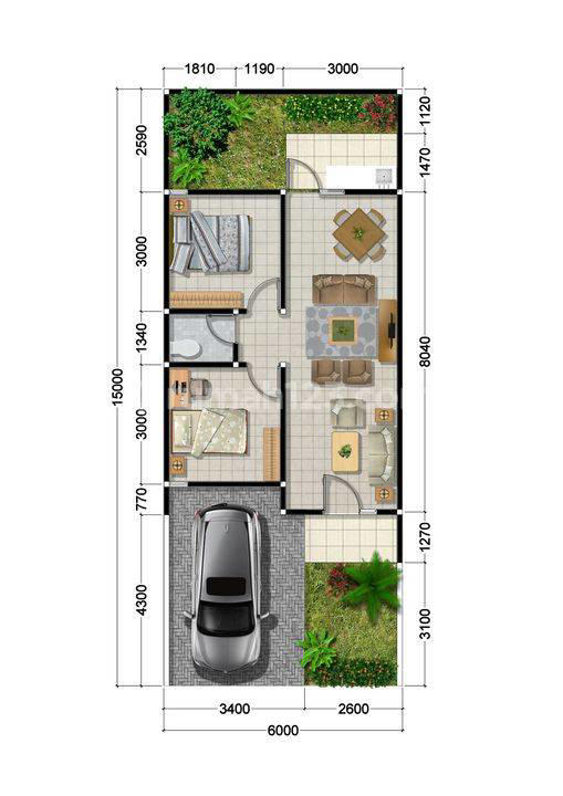 5 Ide Denah Rumah Tipe 54 dengan Konsep Minimalis dan Modern