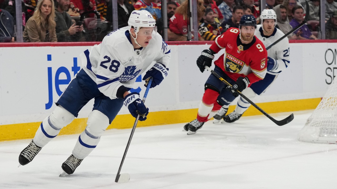 Maple Leafs’ Troy Stecher calls his shot in speedy win over Panthers