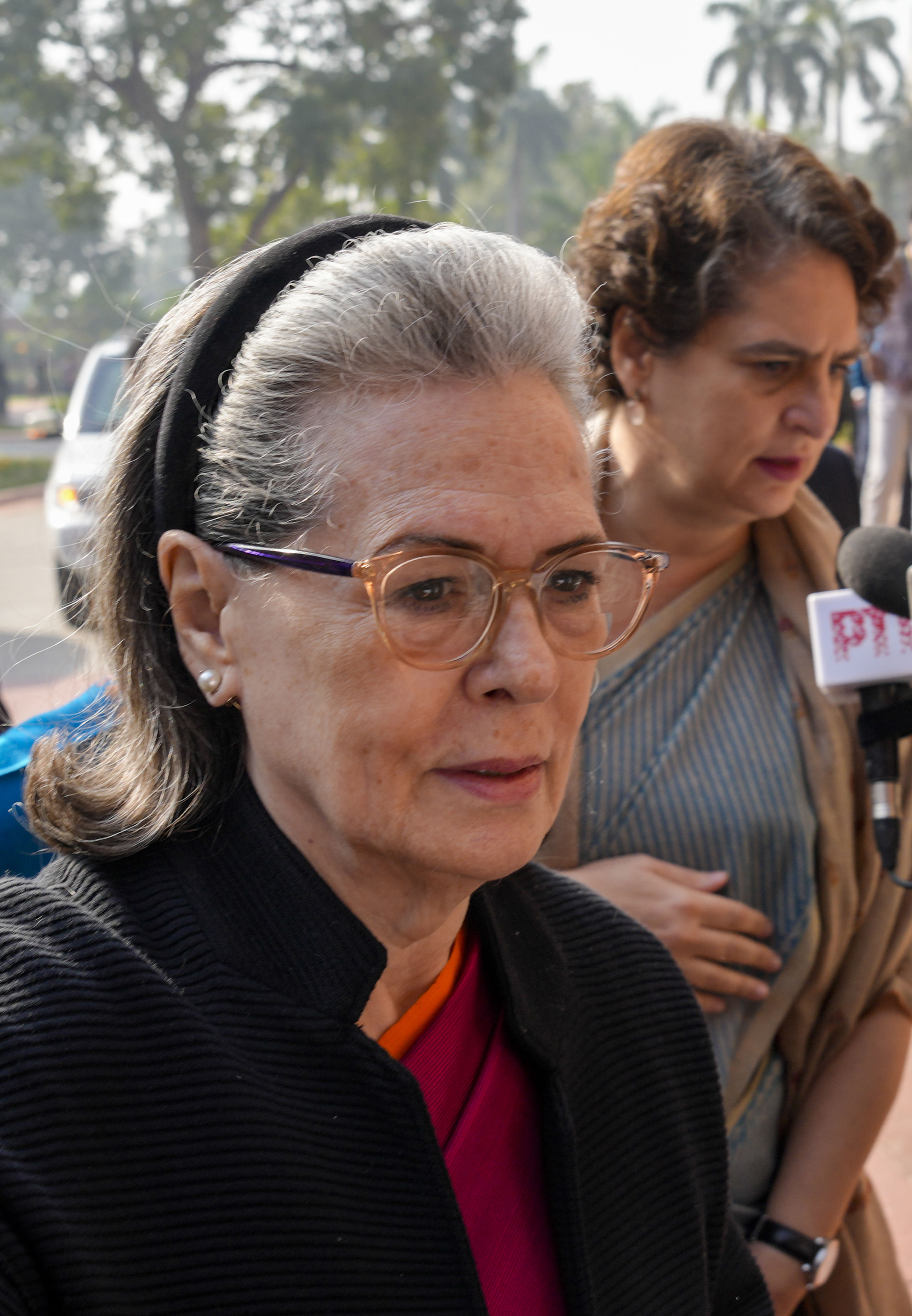 Sonia, Kharge protest in Parliament complex against new labour codes